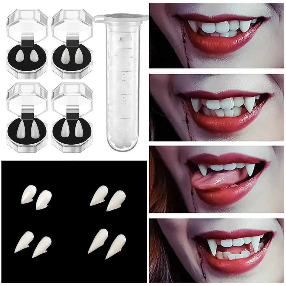 1-Pair-Halloween-Vampire-Teeth-Fangs-Dentures-Prop-Party-Costume-DIY ...