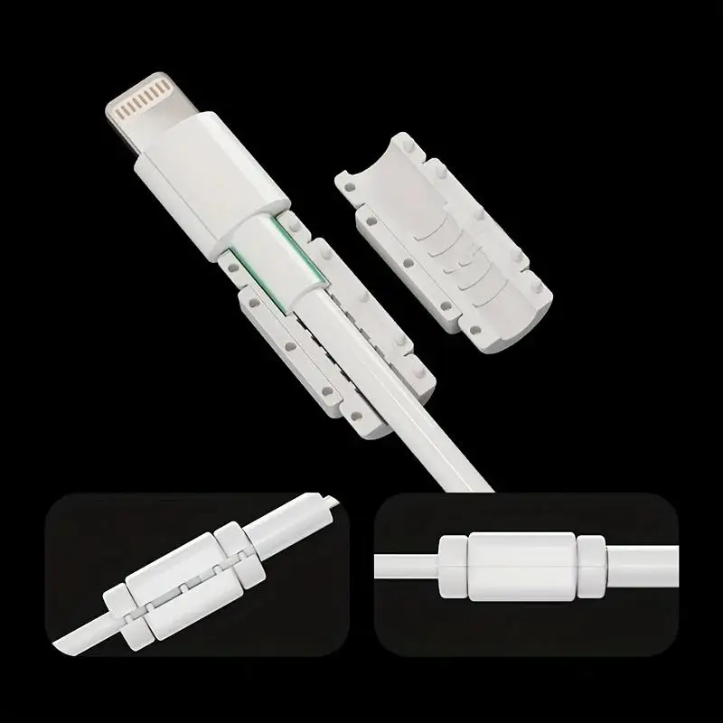 20/40PCS Data Cable Protective Cover Fully Protect Data Cables ...