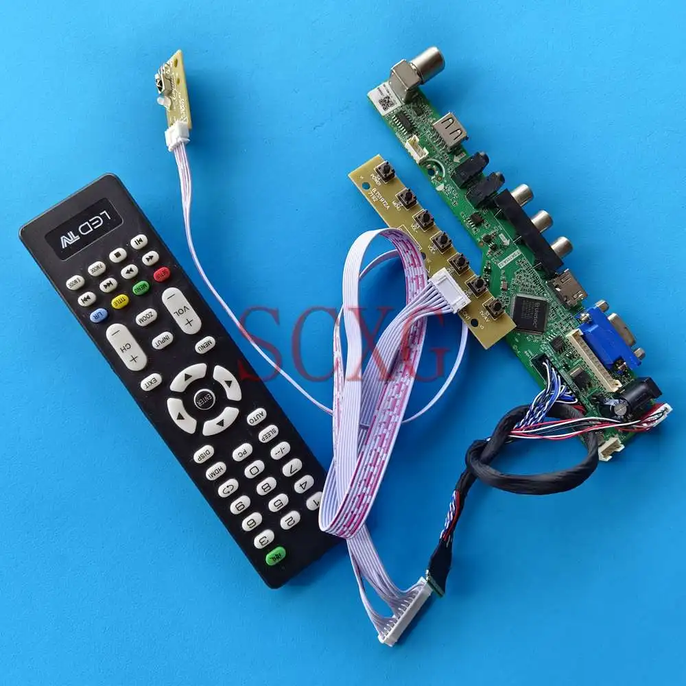 Fit Claa156wb11a Tv Analog Signal Kit Diy Vga Hdmi-compatible Av Usb ...