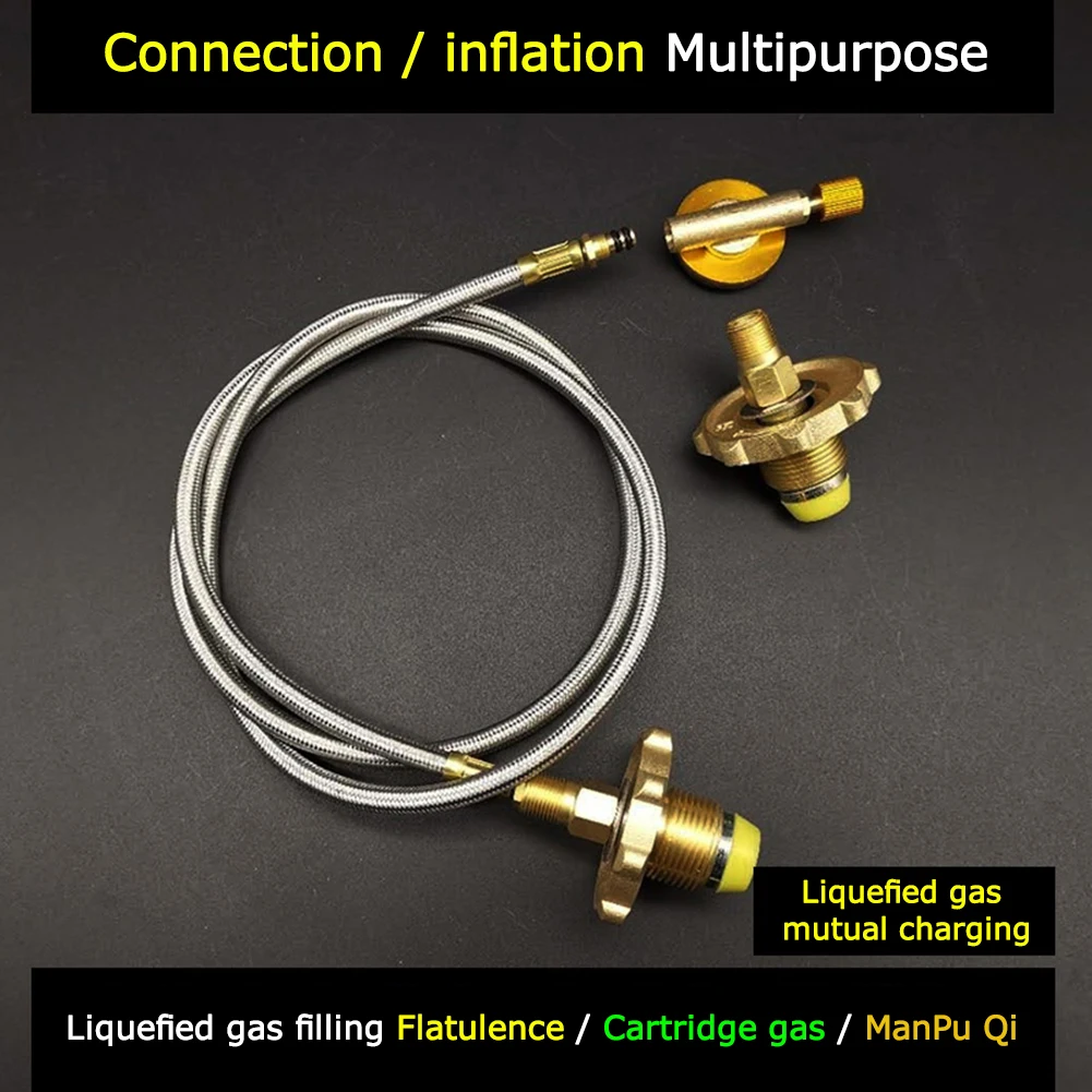 Outdoor Camping Universal Extension Tube Adapter To Extend Gas Hose ...