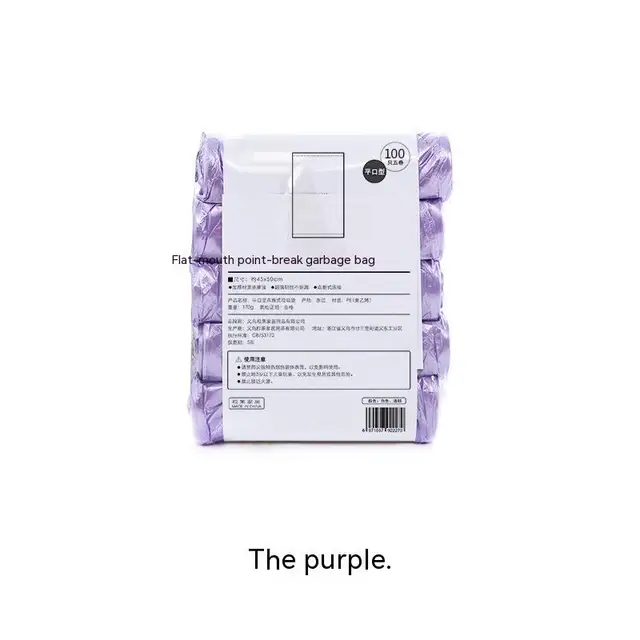 5 Rolls 1 pack 100Pcs Household Disposable Trash Pouch Kitchen Storage ...