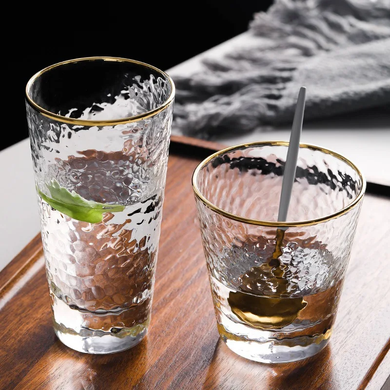 300ml-330ml-1pcs-Golden-Edge-Water-Cup-Household-Relief-Heat-resistant ...