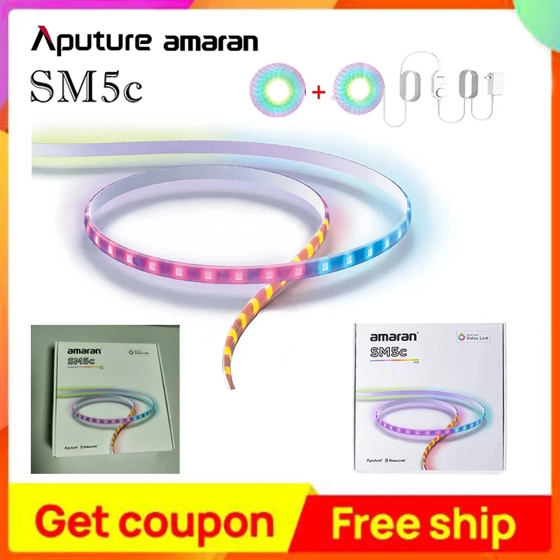 Aputure Amaran SM5c 5 Meters Extensions Smart Control Smart Pixel RGB ...