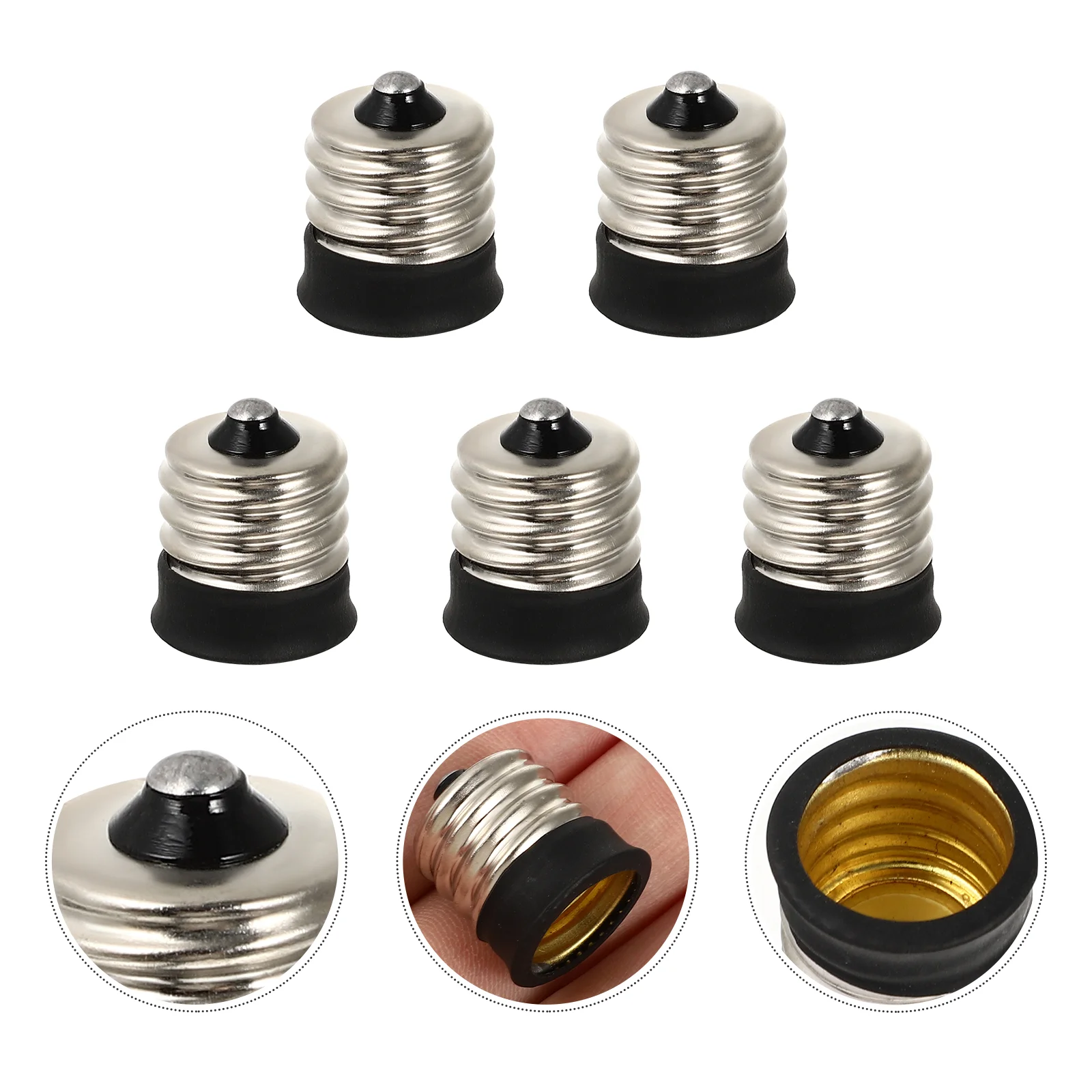 5-Pcs-E17-to-E14-Conversion-Lamp-Holder-Light-Bulb-Plug-Base-Converter ...