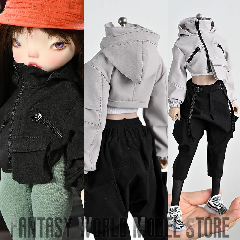 1-6-Scale-Fashion-Women-s-Functional-Locomotive-Jacket-Waistless-Top ...