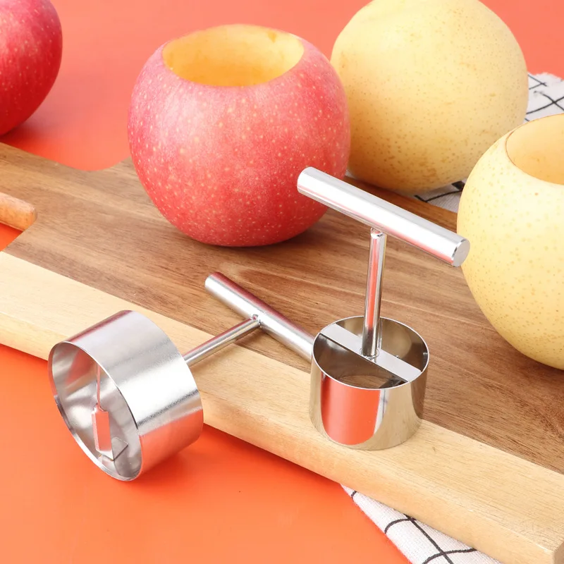 Apple Pear Core Coring Cutter Stainless Steel Fruit Core Pitter Remover Separator for Kitchen ...