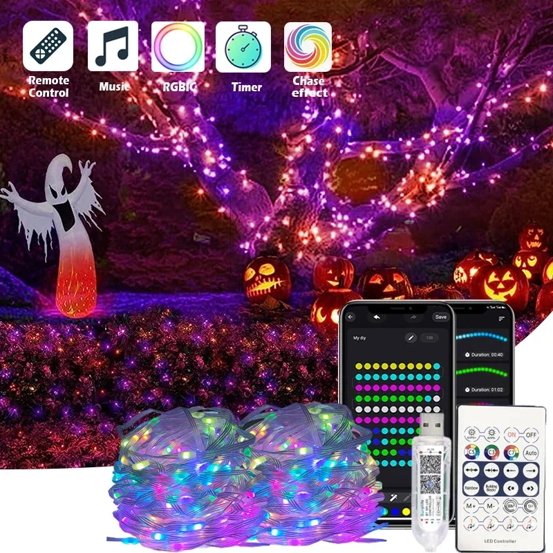 Christmas-Lights-32M-300-LED-Multicolor-Christmas-Tree-Lights-with ...