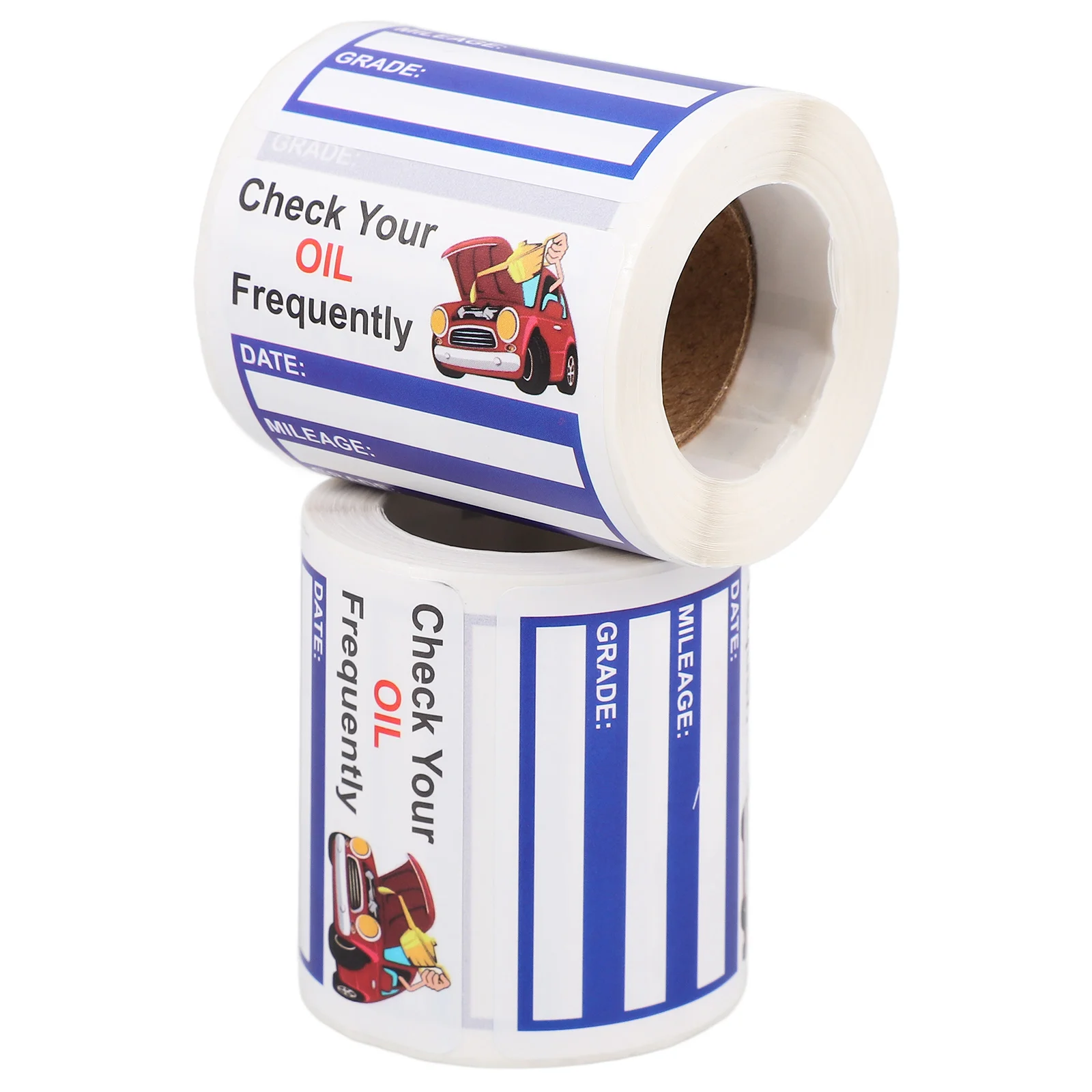 2 Rolls Car Repair Oil Change Sticker Filing Products Oil Changing ...