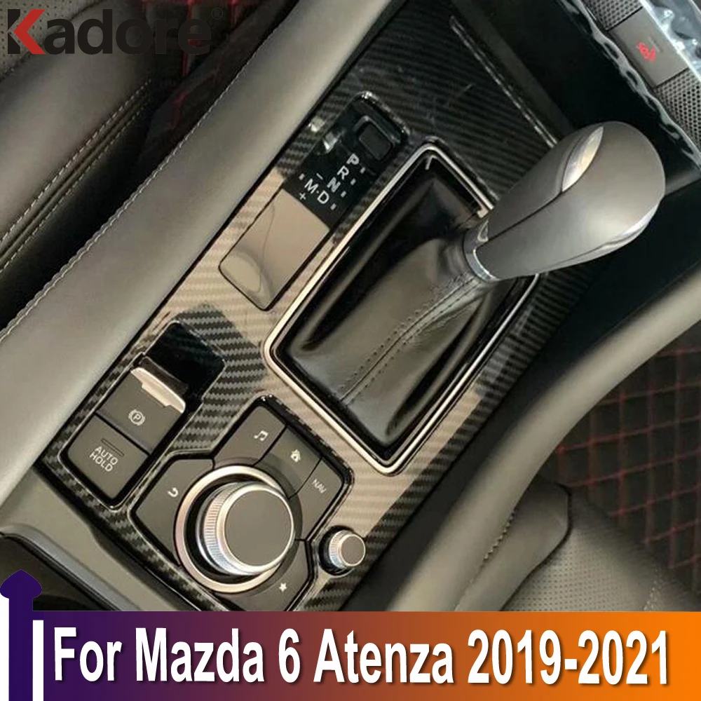 For Mazda 6 Atenza 2019 2020 2021 Interior Accessories Carbon Fiber ...