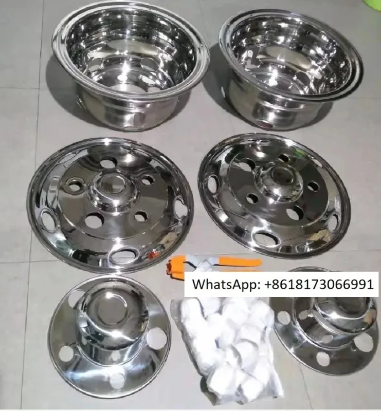 Truck& Bus 16 Stainless Steel Wheel Cover Universal 16 Inch Hubcups ...
