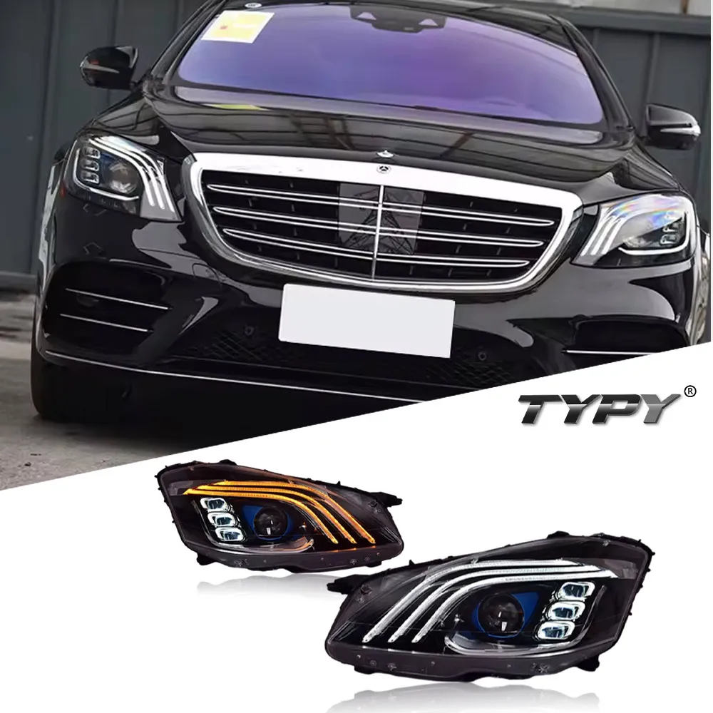 TYPY-Car-HeadLamp-Accessories-For-Benz-S-Class-W221-2006-2013-Upgrade ...