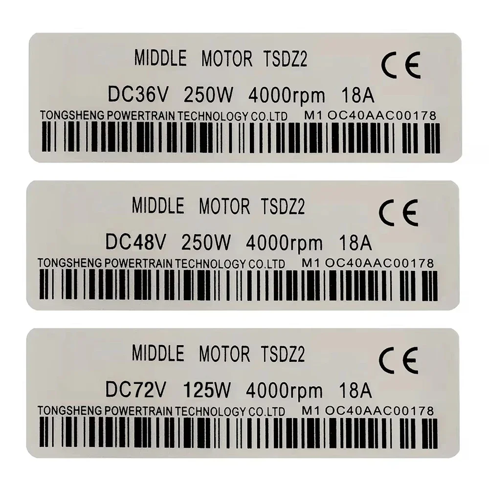 12PCS 36V 48V 250W 125W Stickers for Tongsheng Mid-drive Motor MTB ...