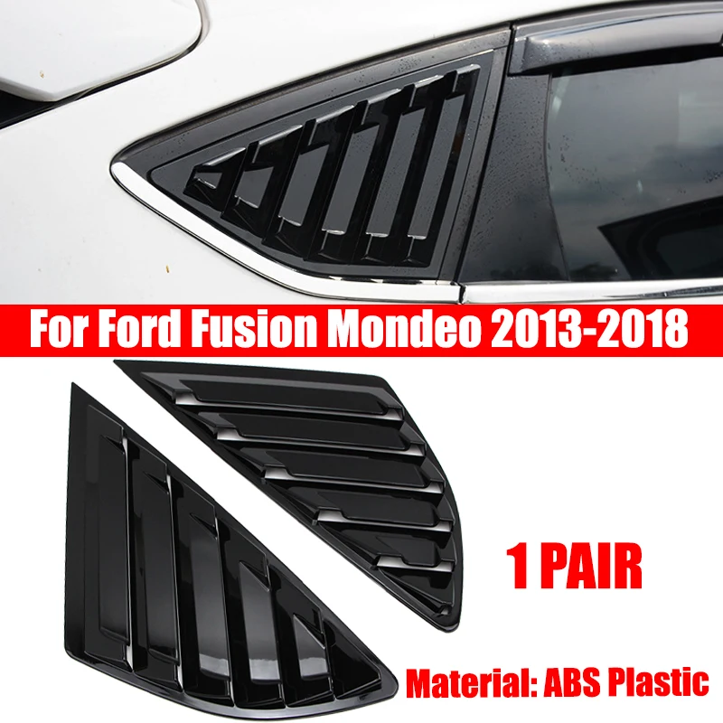 For-Ford-Mondeo-Fusion-2013-2018-Car-Rear-Louver-Window-Side-Shutter ...