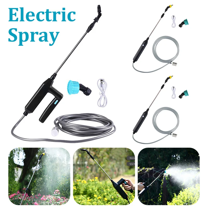 Garden Watering Spray Gun Automatic Electric Sprayer Nozzle Sprinkler ...