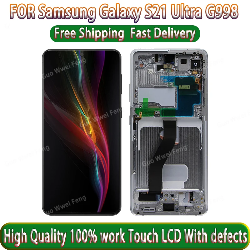For-Samsung-Galaxy-S21-Ultra-5G-Lcd-G998-G998U-G998F-DS-No-frame ...