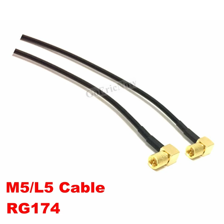 Conector de Cable Coaxial RF de 5 piezas, 50ohm, ángulo recto L5/M5 ...