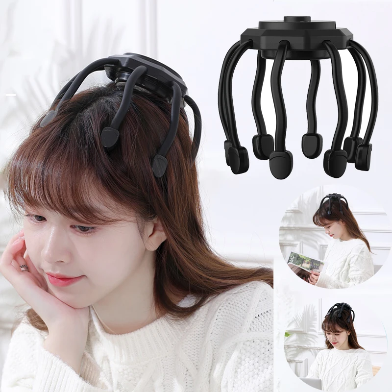 Electric-Head-Massager-Scalp-Hair-Growth-Head-Relax-Stress-Relief-Head ...