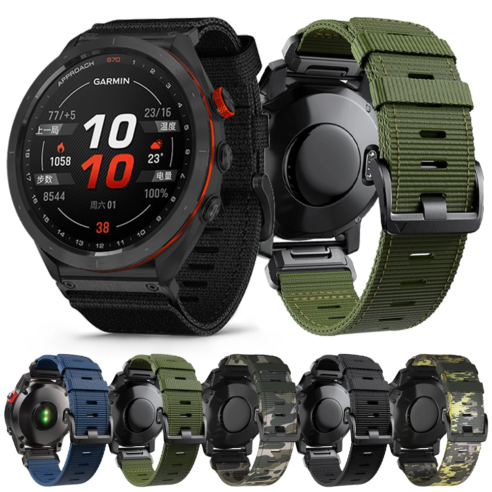 22mm-26mm-Nylon-Strap-For-Garmin-Forerunner-965-955-945-Band-instinct ...