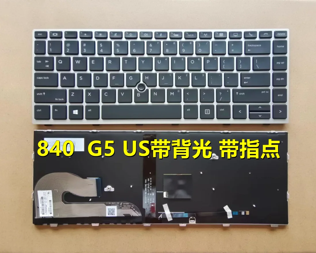 NEW-US-Russian-French-Laptop-Keyboard-For-HP-EliteBook-846-G5-840-G6 ...