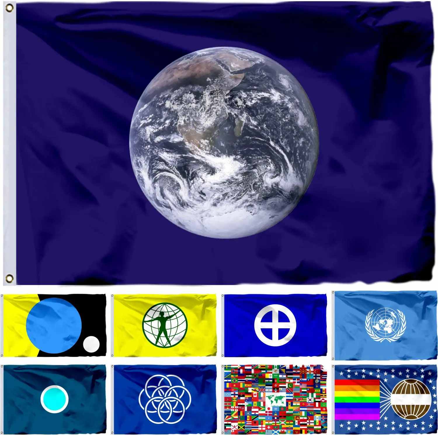 Flags Earth Printed | Citizen World | Day Flag | Banners - Day Flag ...
