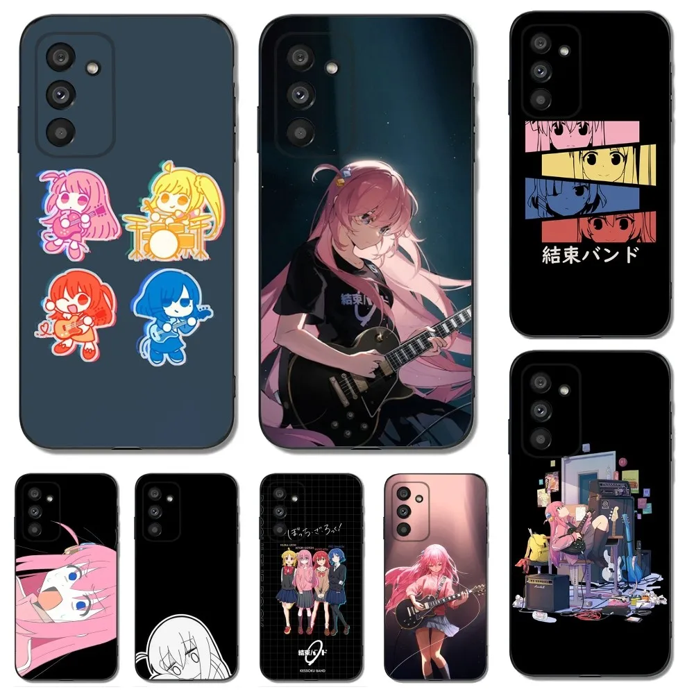 Anime-B-Bocchi-The-Rock-Phone-Case-capa-preta-macia-para-Samsung-Galaxy ...