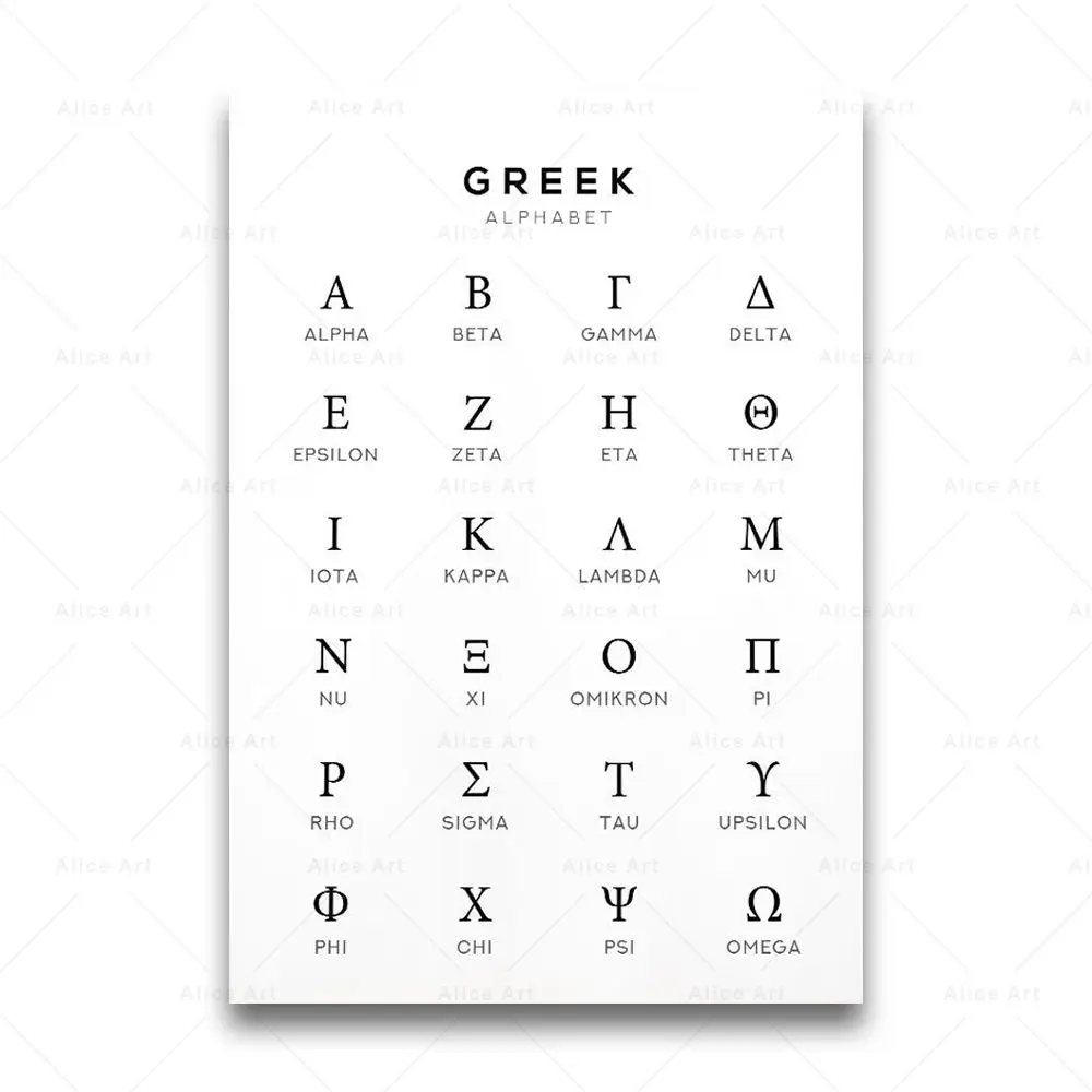 Ancient Greek Alphabet For Kids