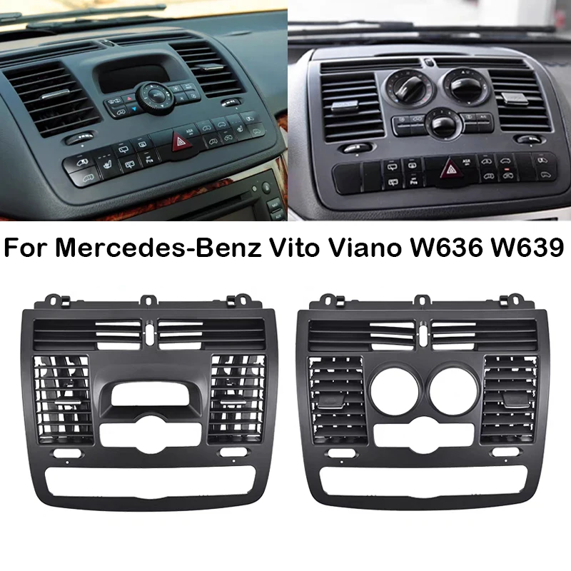 Car Dashboard Central Air Conditioner AC Vent Grille Cover Interior Parts For Mercedes-Benz Vito ...