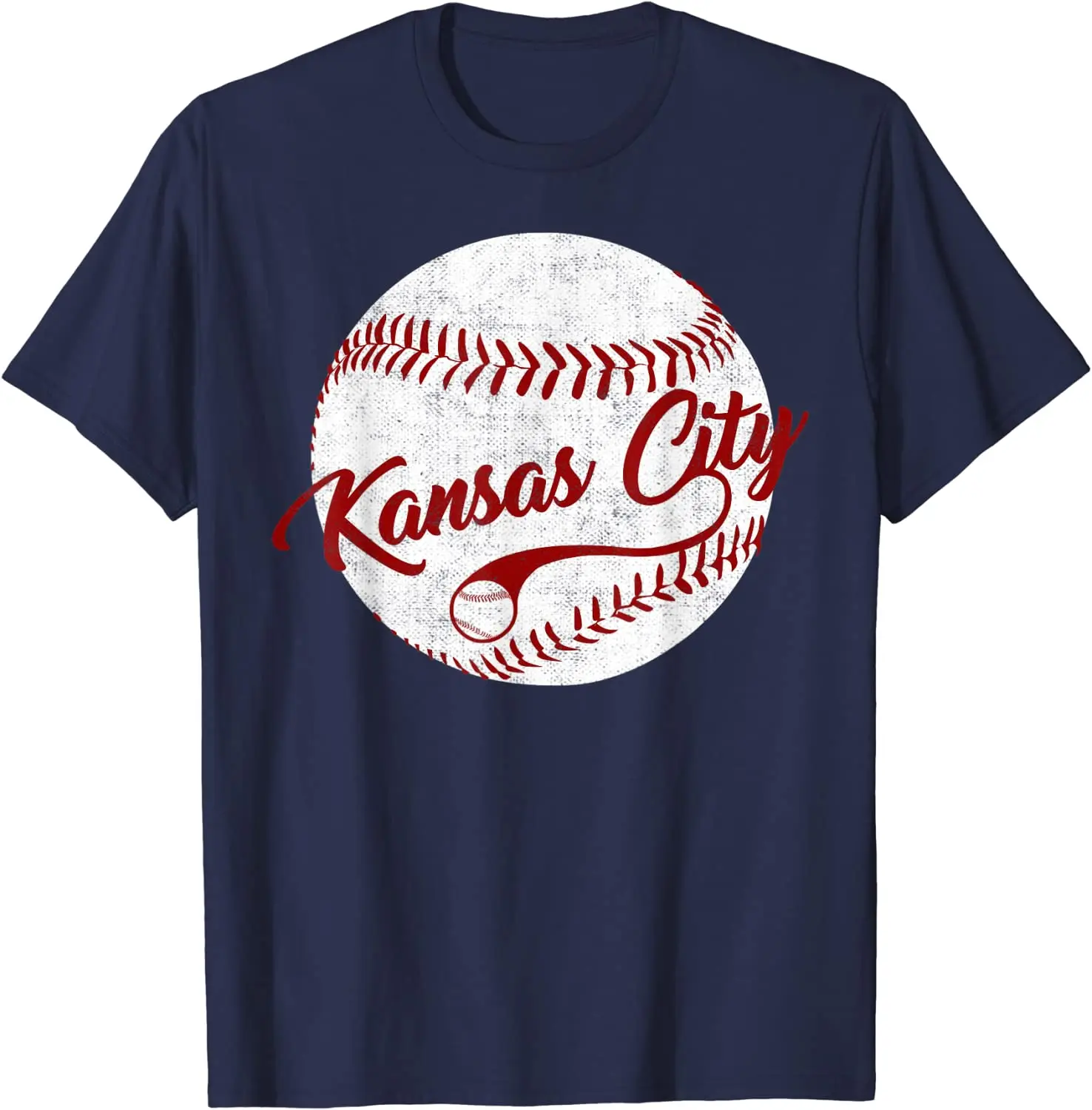 Baseball Kansas City Love Blue Color Royal National Pastime T-Shirt for ...