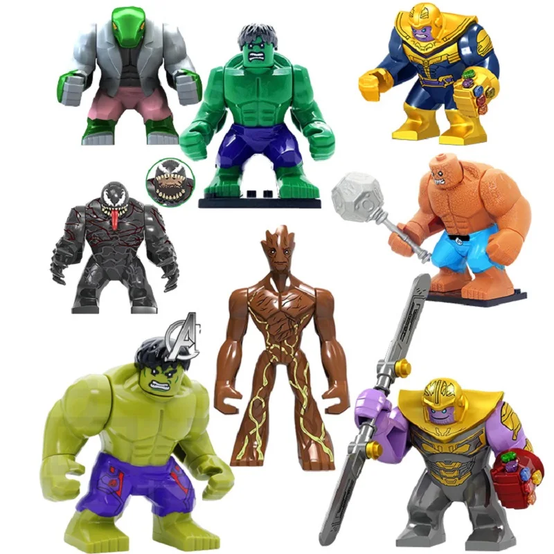 Marvel-superhero-building-blocks-movable-dolls-Hulk-Spider-Man-Death ...