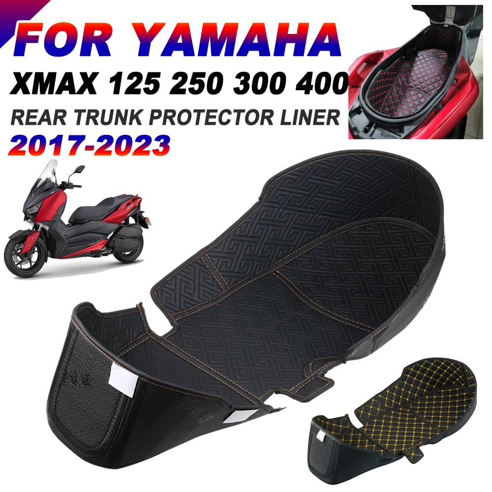 Motorcycle Storage Box Leather Rear Trunk Cargo Liner Protector For ...