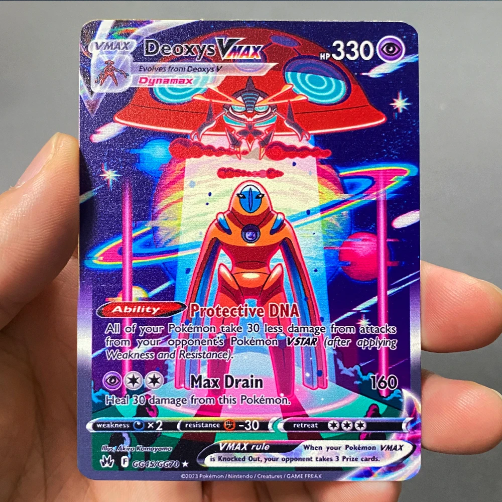 Metal Cards English Anime Pikachu Charizard Arceus Mewtwo Blastoise ...