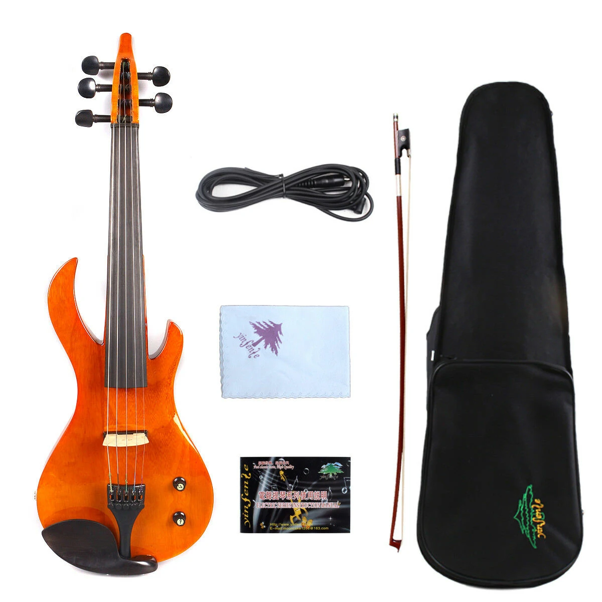 5-String-guitar-head-Electric-Violin-New-4-4-guitar-shape-Solid-wood ...