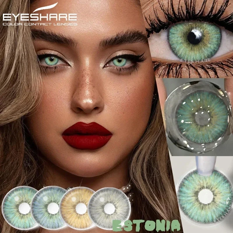 EYESHARE-1-Pair-Colorful-Contact-Lenses-for-Eyes-Fashion-Blue-Eye ...