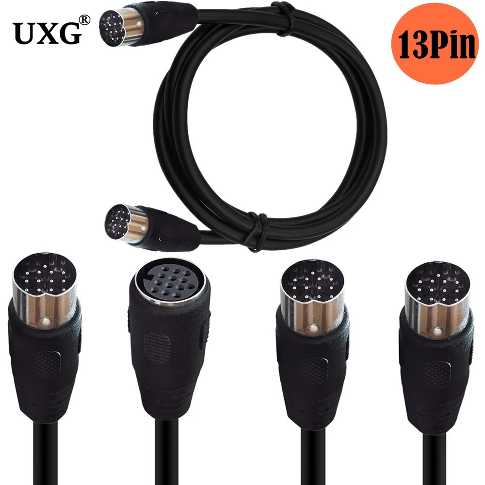 DIN 13Pin Cable Male To Female 13-Pin Extended Cable, Large 13P Cable Beauty Equipment Line ...