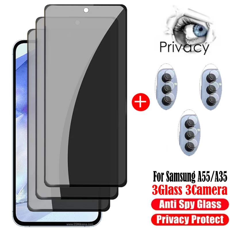 3D-Privacy-Screen-Protectors-For-Samsung-Galaxy-A55-Anti-spy-Protective ...