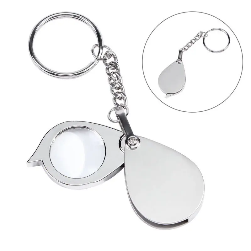 10X-Mini-Keychain-Pocket-Magnifier-Diamond-Jewelry-Loupe-Portable ...