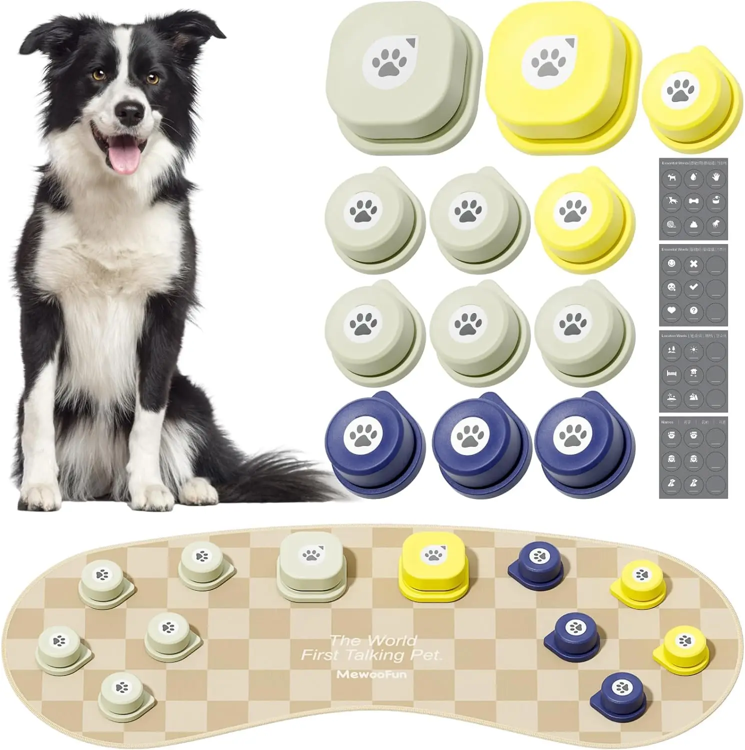 Mewoofun-Juego-de-botones-parlantes-para-perro-Kit-b-sico-de-comunicaci ...