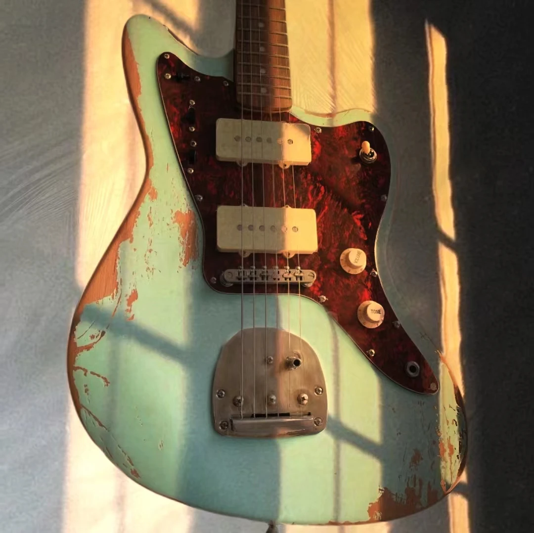 Relic-62-Jazzmaster-Jaguar-Vintage-Green-Electric-Guitar-Wide-Lollar ...