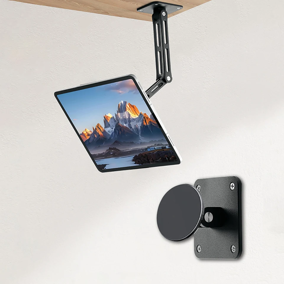Support mural magnétique pour tablette, bras Long, Support de lit de ...