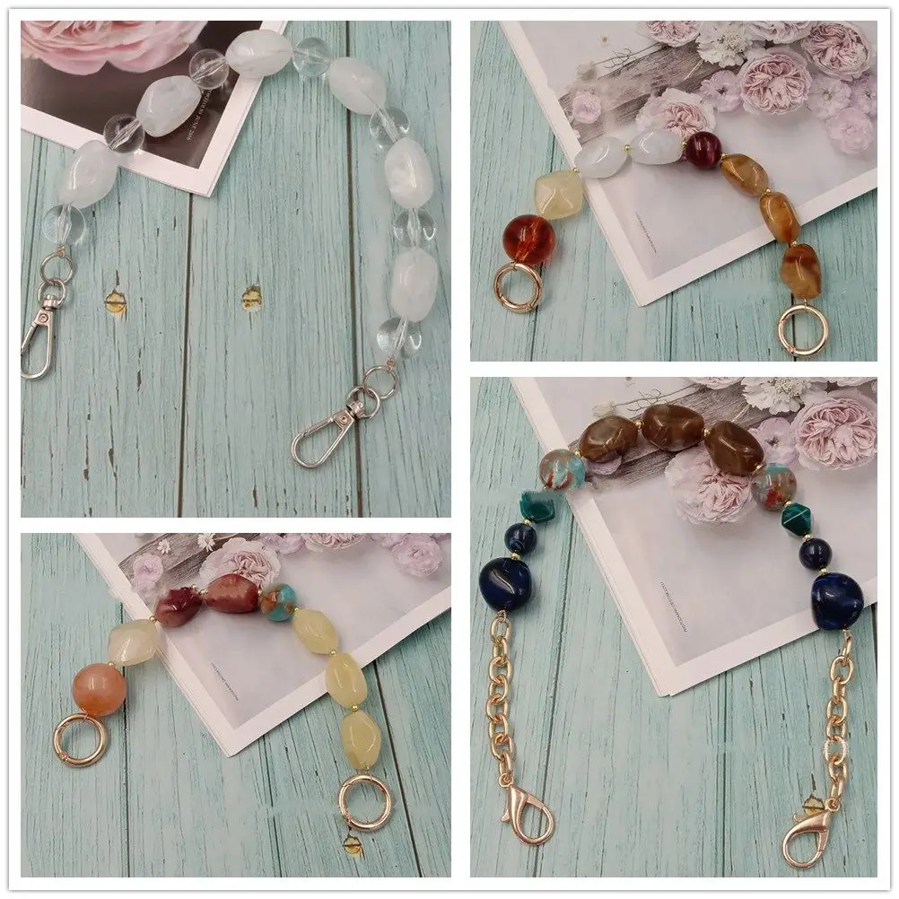 Acrylic-Handle-Colorful-Bead-Straps-Replaceable-Resin-Colored-Stone-Handbag-Strap-DIY-Bag ...