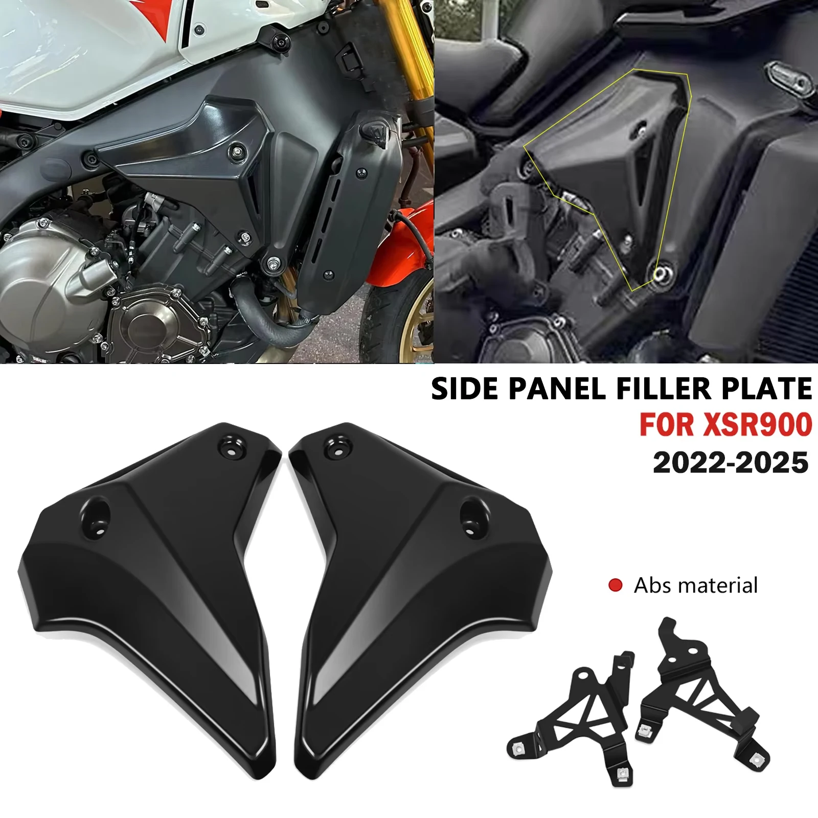 For XSR900 2025 XSR 900 2024 2023 2022Motorcycle Side Frame Panel Guard ...
