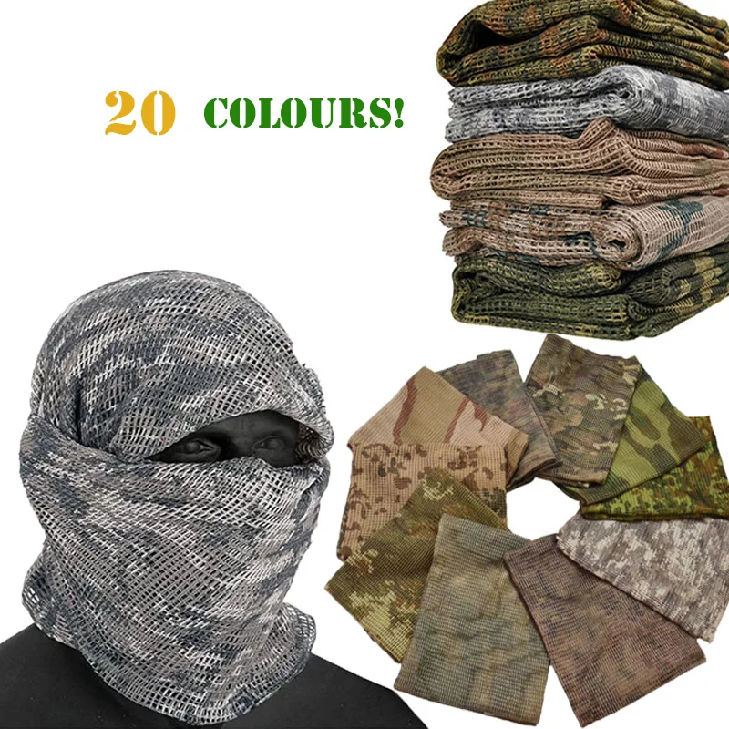 Tactical-Mesh-Scarf-Men-Army-Desert-Neckerchief-Camping-Hiking-Outdoor ...