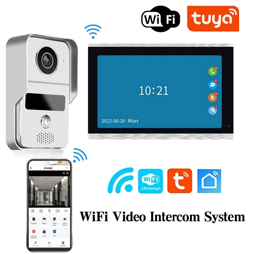 TUYA-10-Inch-WiFi-Video-Intercom-TUYA-Smart-Home-APP-Wireless-Video ...