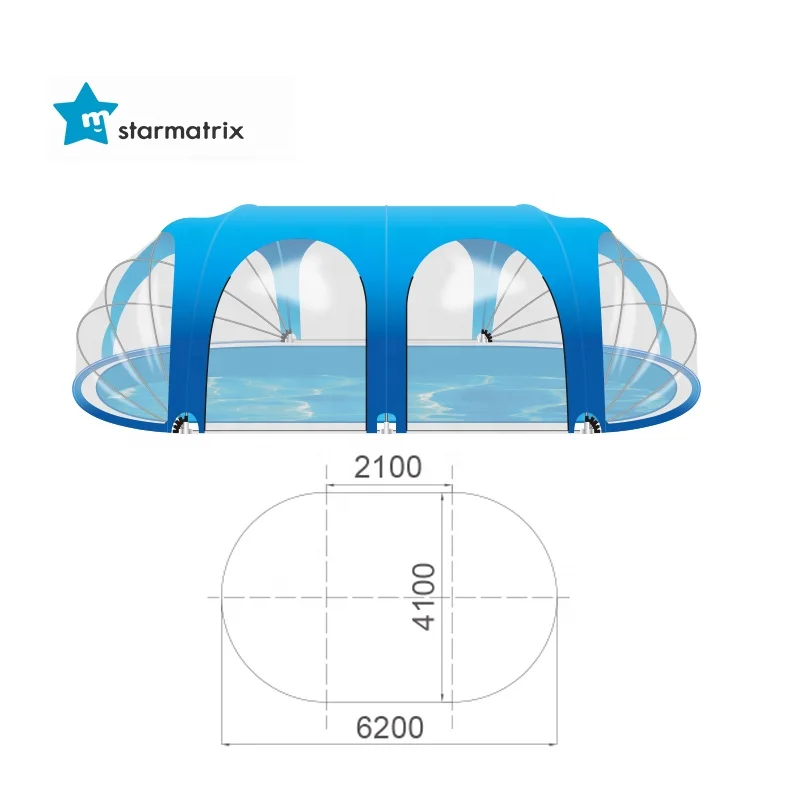 STARMATRIX-Factory-PH08-Steel-Tube-Side-Base-Beams-Inflatable-Swimming ...