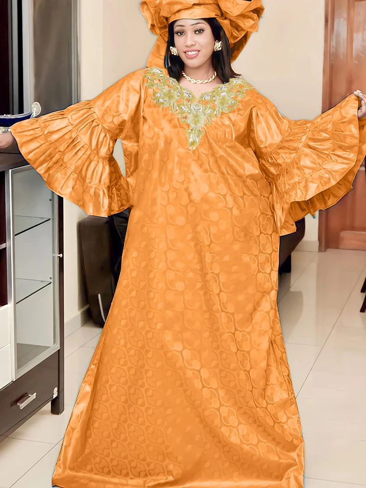 Bazin-Riche-Long-Sleeve-Wedding-Dress-Traditional-Dress-Prom-Dress ...