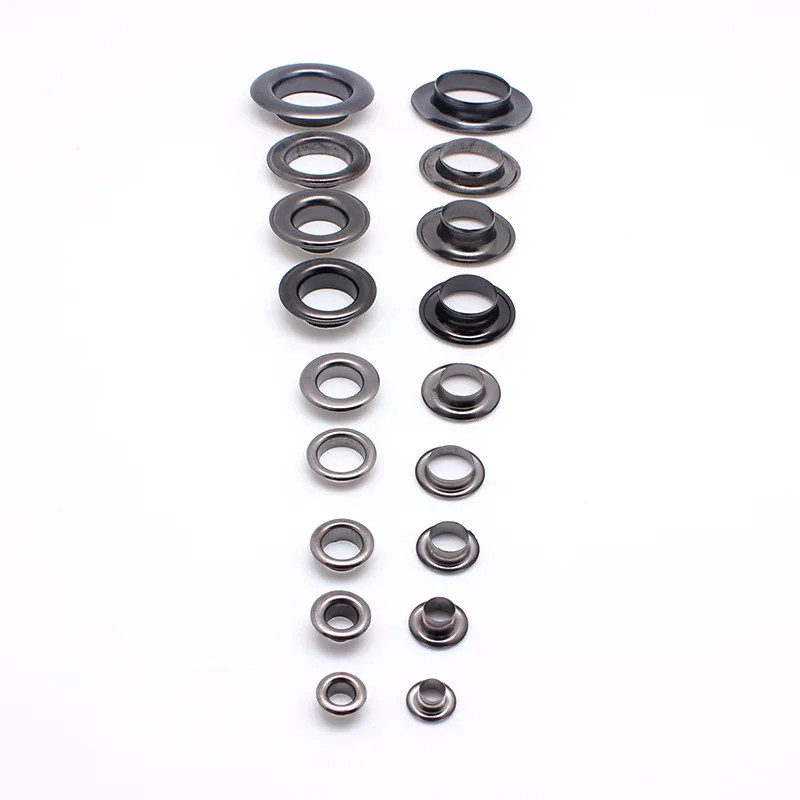 100-Sets-pack-Brass-Gun-Black-Eyelets-with-Gasket-Inner-Diameter-5-17mm ...