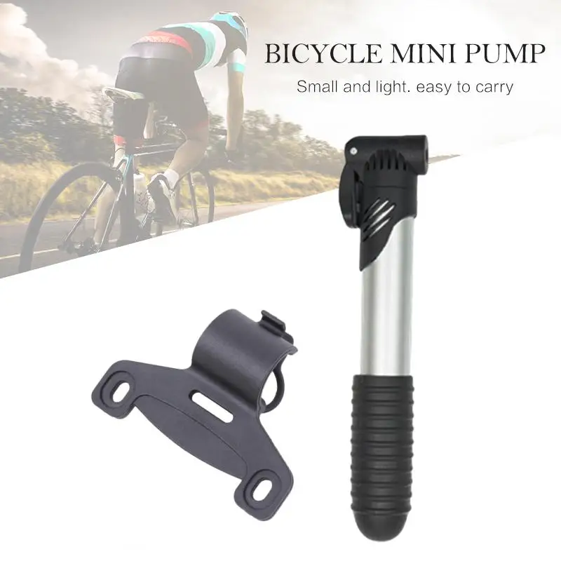 Portable-Bicycle-Pump-High-Pressure-Bike-Manual-Air-Pump-Balloon-Tire ...
