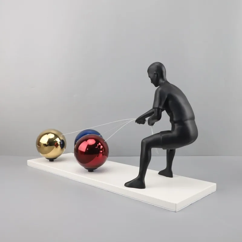 Metal Handicraft Artificial Figure Sculpture Abstract Cartoon Balloon ...