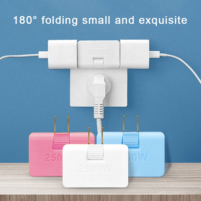 3 In 1 Extension US Plug Electrical Adapter 180 Degree Rotation Socket ...