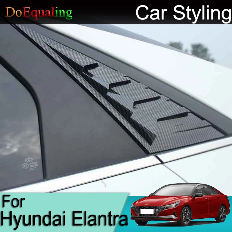 For-Hyundai-Elantra-7th-2023-Car-Rear-Triangular-Blinds-Modified-Window ...